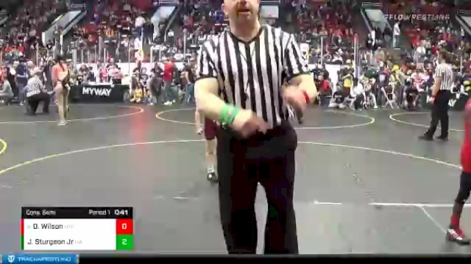 52 lbs Cons. Semi - Dhil`lon Wilson, Dream Team Performance vs John ...