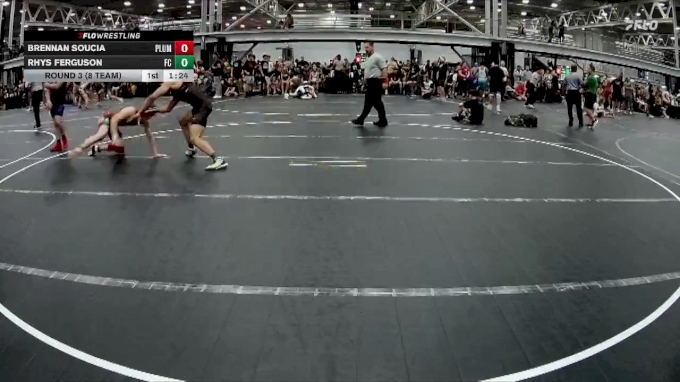 138 lbs Round 3 (8 Team) - Brennan Soucia, The Plumbers vs Rhys ...