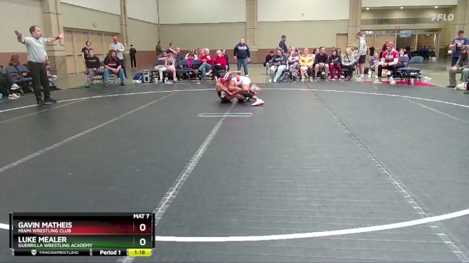 105 lbs Semifinal - Luke Mealer, Guerrilla Wrestling Academy vs Gavin ...