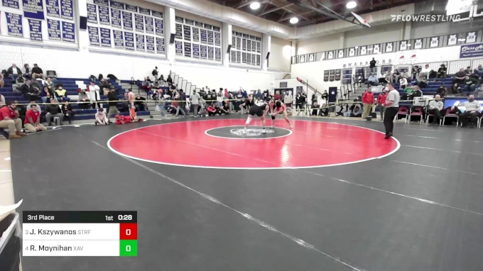 182 lbs 3rd Place - Jake Kszywanos, Stratford vs Ronan Moynihan, Xavier