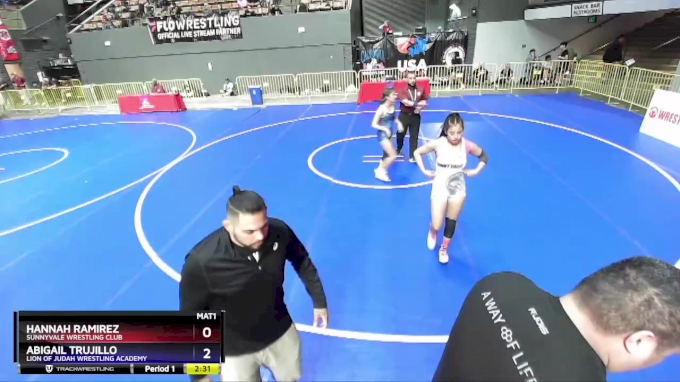 112 lbs Semifinal - Hannah Ramirez, Sunnyvale Wrestling Club vs Abigail ...