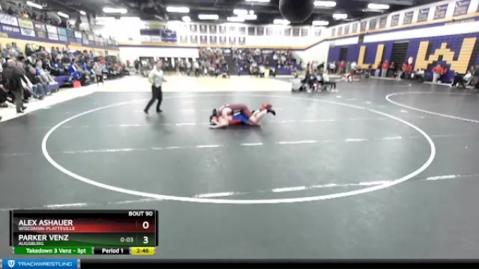 197 lbs Champ. Round 2 - Alex Ashauer, Wisconsin-Platteville vs Parker ...