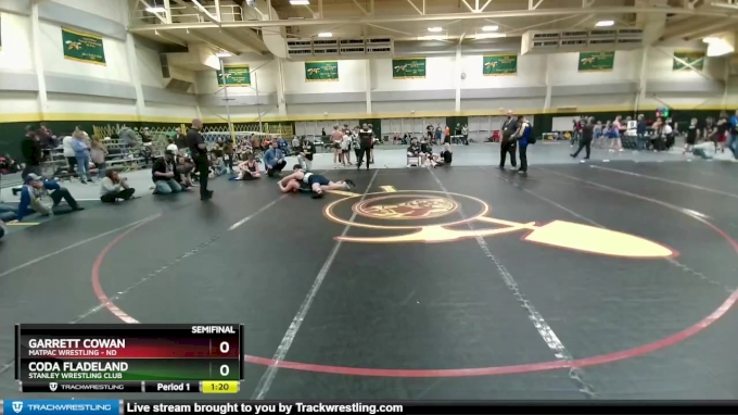 Semifinal - Garrett Cowan, MATPAC Wrestling - ND vs Coda Fladeland ...