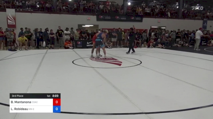 70 kg 3rd Place - Brock Mantanona, Coachella Valley Wrestling vs Landon ...