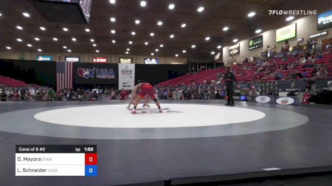 71 lbs Consi Of 8 #2 - David Mayora, Stampede Wrestling Club vs Layton ...