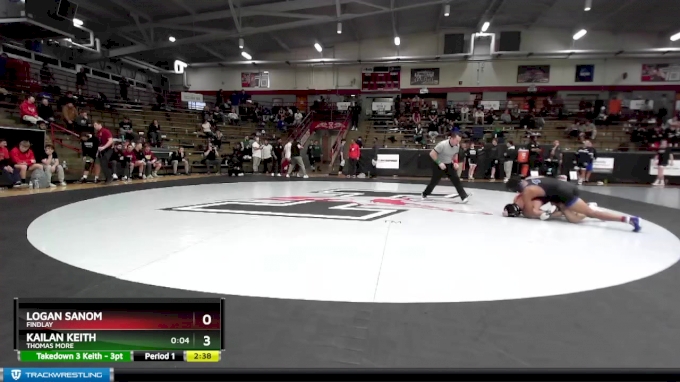 157 lbs Cons. Round 4 - Logan Sanom, Findlay vs Kailan Keith, Thomas More