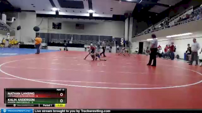 95 lbs Finals (8 Team) - Nathan Lansing, LSH (LeSueur/Henderson) vs ...