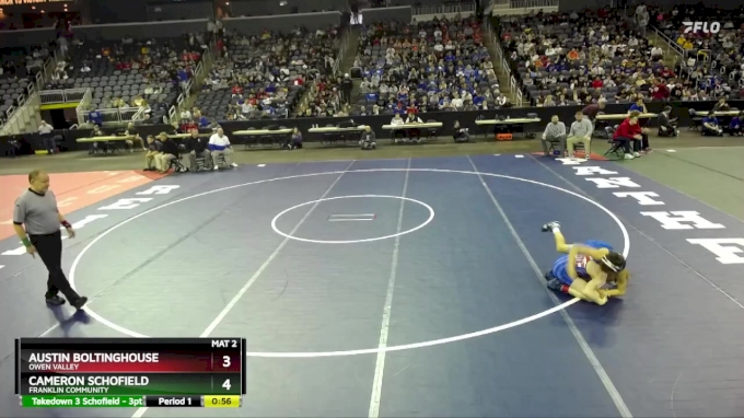 106 lbs Champ. Round 1 - Cameron Schofield, Franklin Community vs ...
