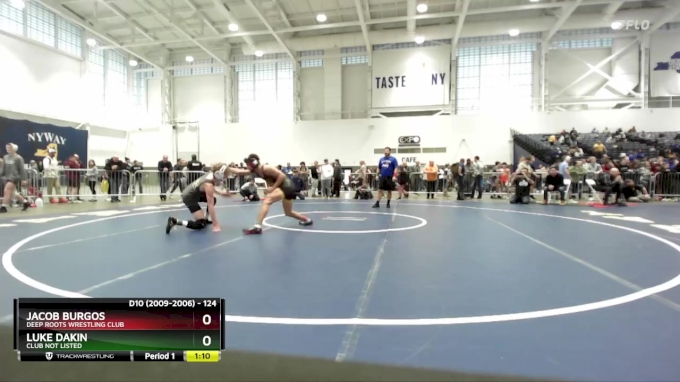 124 lbs Champ. Round 3 - Jacob Burgos, Deep Roots Wrestling Club vs ...