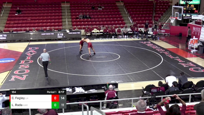 184 lbs Finals (2 Team) - Luke Rada, Harvard vs Colin Fegley, Lock Haven