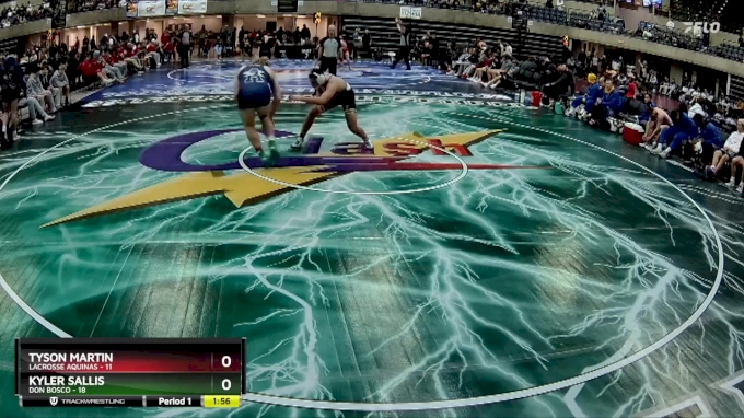 215 lbs Finals (8 Team) - Tyson Martin, LaCrosse Aquinas vs Kyler ...