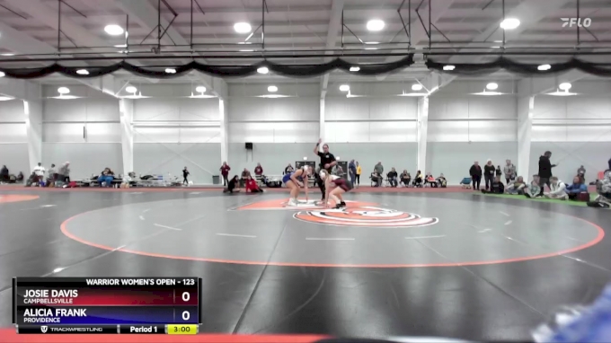 123 lbs Cons. Round 4 - Alicia Frank, Providence vs Josie Davis ...