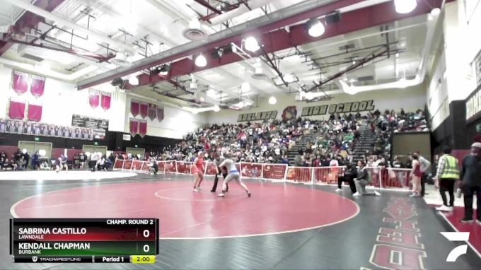 130 lbs Champ. Round 2 - Kendall Chapman, Burbank vs Sabrina Castillo ...
