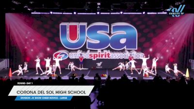Corona Del Sol High School [2024 JV Show Cheer Novice -- Large Day 1 ...