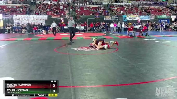 Cons. Round 2 - Makiya Plummer, Glasgow vs Colin Hickman, Lincoln County