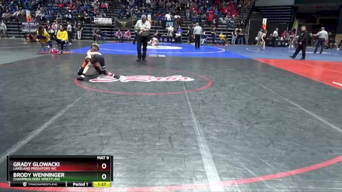 64 lbs Cons. Round 3 - Brody Wenninger, Champbuilders Wrestling vs ...