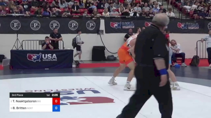 87 kg 3rd Place - Tate Naaktgeboren, Big Game Wrestling Club vs Branson ...