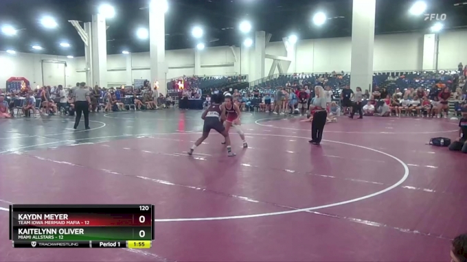 120 lbs Round 6 (8 Team) - Kaydn Meyer, Team Iowa Mermaid Mafia vs ...