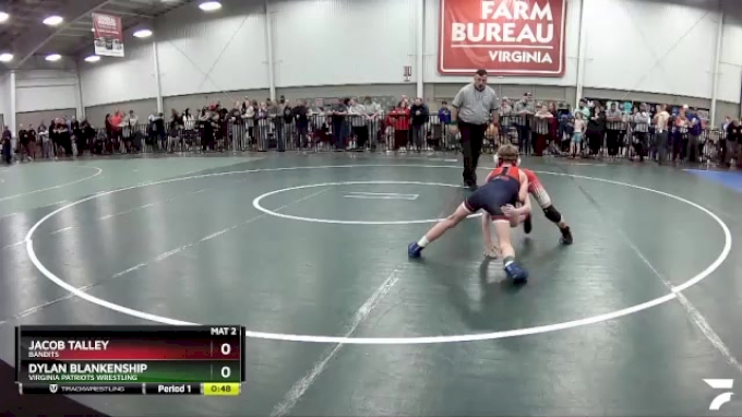 63 lbs Cons. Round 3 - Dylan Blankenship, Virginia Patriots Wrestling vs Jacob Talley, Bandits