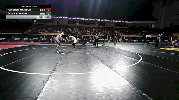 285 lbs Consi Of 8 #2 - Andrew Mannion, Menlo-NCWA vs Cole Steketee, Menlo