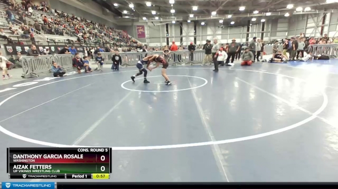 97 lbs Cons. Round 5 - Aizak Fetters, UP Vikings Wrestling Club vs ...