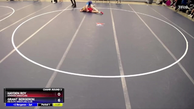 126 lbs Champ. Round 2 - Hayden Roy, Kingdom Wrestling vs Grant ...