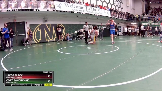 190 lbs Champ. Round 1 - Jacob Slack, Olentangy Orange vs Cort ...