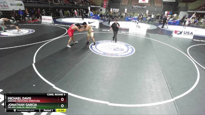 125 lbs Cons. Round 3 - Jonathan Garcia, Delano Diablos Wrestling vs ...