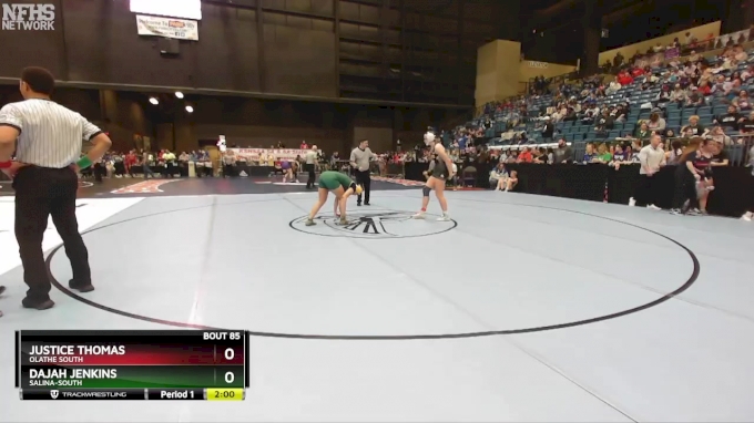 155 lbs Champ. Round 1 - Justice Thomas, Olathe South vs Dajah Jenkins ...