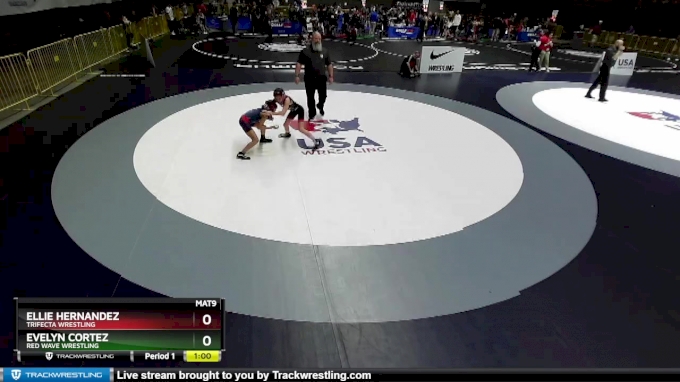 70 lbs Cons. Semi - Ellie Hernandez, Trifecta Wrestling vs Evelyn ...