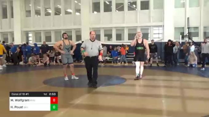 Consolation - Michael Wolfgram, West Virginia vs Hunter Poust, SRU ...