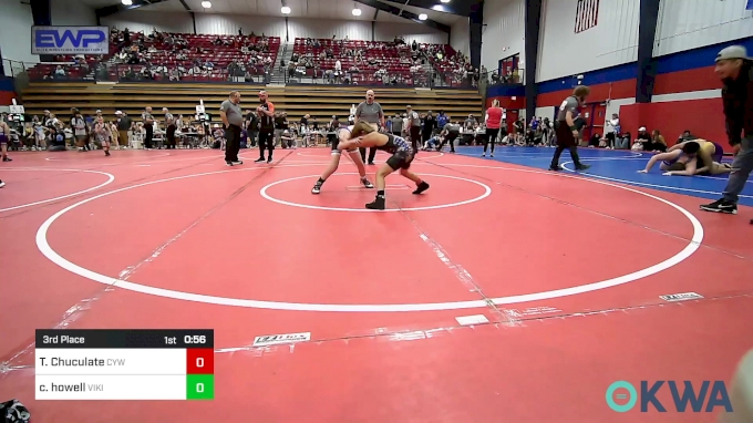 80 lbs 3rd Place - Tyson Chuculate, Coweta Tiger Wrestling vs Cooper ...