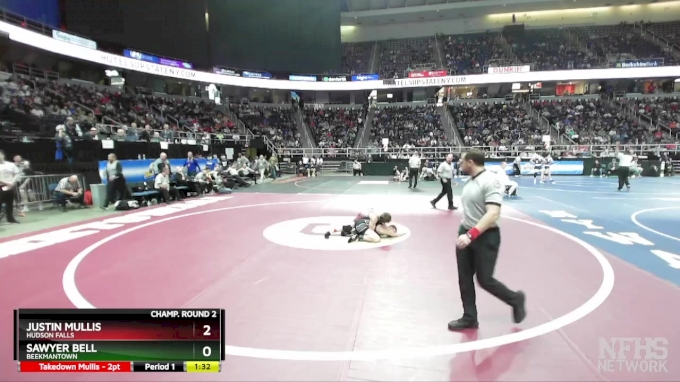 II-131 lbs Champ. Round 2 - Sawyer Bell, Beekmantown vs Justin Mullis ...