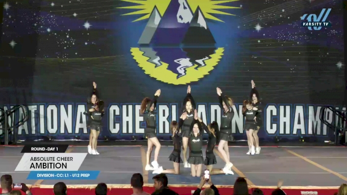 Absolute Cheer - Ambition [2023 CC: L1 - U12 Prep Day 1] 2023 Sea to ...