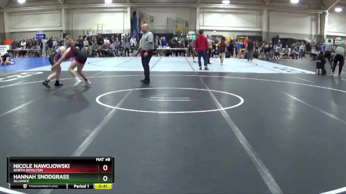130 lbs Cons. Round 2 - Nicole Nawojowski, North Royalton vs Hannah ...