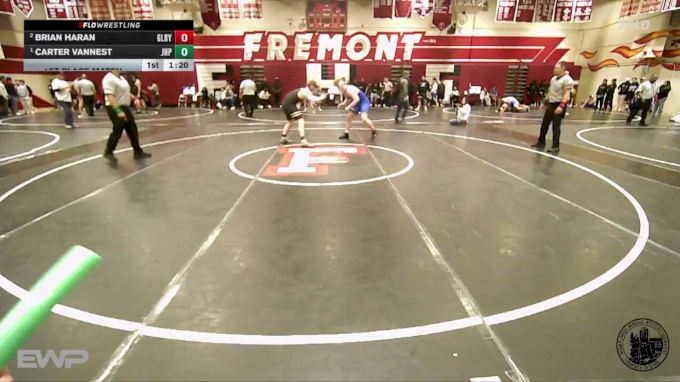 215 lbs 1st Place Match - Carter Vannest, John H Pitman vs Brian Haran ...