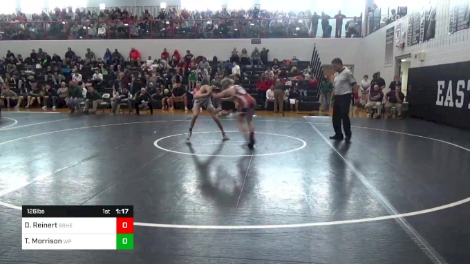126 lbs Quarterfinal - Dillon Reinert, Brandywine Heights vs Ty ...
