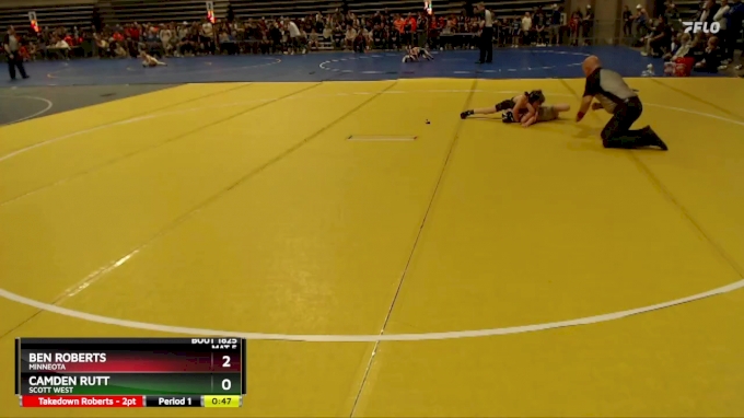 60 lbs Cons. Semi - Ben Roberts, Minneota vs Camden Rutt, Scott West