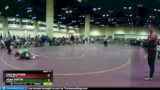 106 lbs Round 5 (8 Team) - Cole Blattner, STL Black vs Adam Mattin, Foxfire