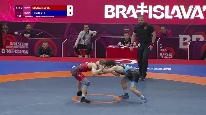 61 kg Semifinal - Zaur Uguev, UWW vs Dmitry Shamela, UWW