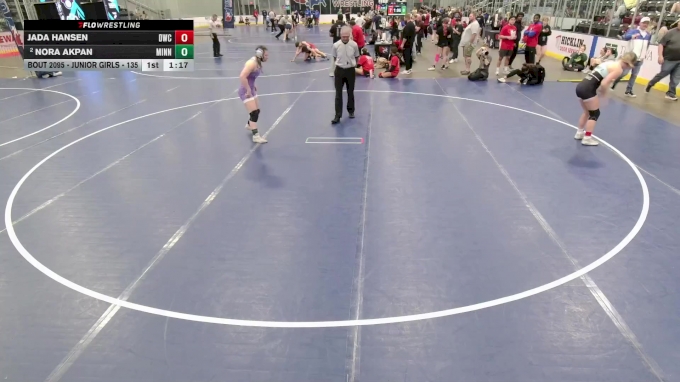 Junior Girls - 140 lbs Champ. Round 1 - Maddie Marsh, Red Cobra ...