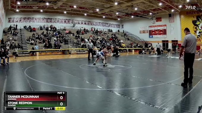 144 lbs 5th Place Match - Tanner McDunnah, Davison vs Stone Redmon, Dundee