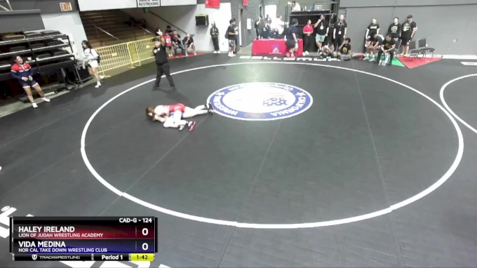 124 lbs Cons. Round 2 - Haley Ireland, Lion Of Judah Wrestling Academy ...