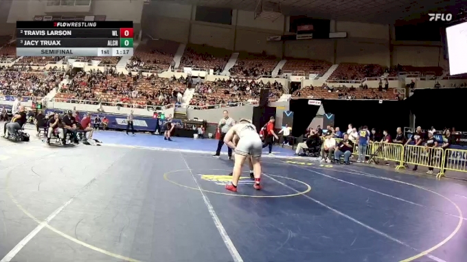 285-D4 Semifinal - Jacy Truax, Alchesay vs Travis Larson, Willcox High ...