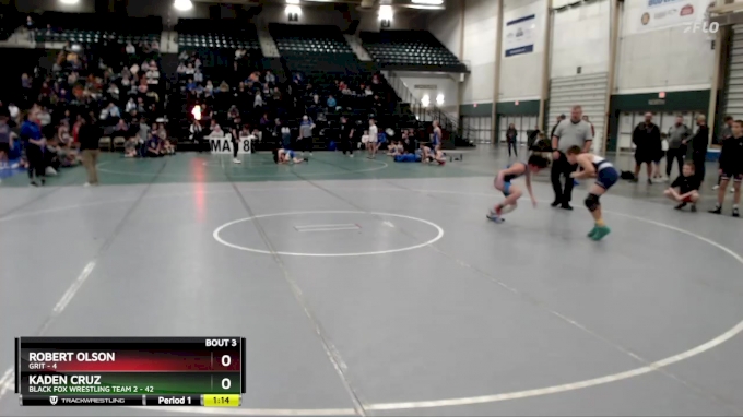 96 lbs Round 1 (8 Team) - Robert Olson, GRIT vs Kaden Cruz, Black Fox ...