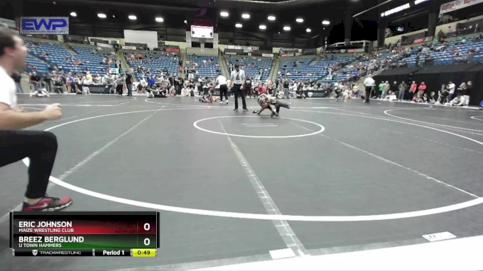 55 lbs Cons. Round 5 - Eric Johnson, Maize Wrestling Club vs Breez ...
