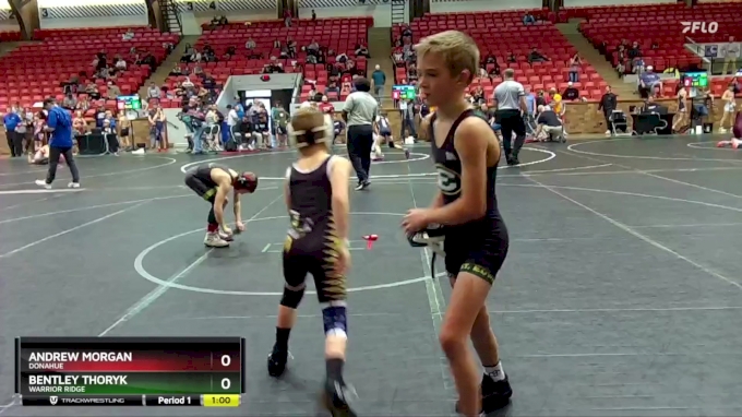 64 lbs Semifinal - Andrew Morgan, Donahue vs Bentley Thoryk, Warrior Ridge