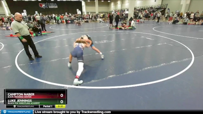 106 lbs Cons. Round 1 - Campton Naber, B.A.M. Training Center vs Luke ...