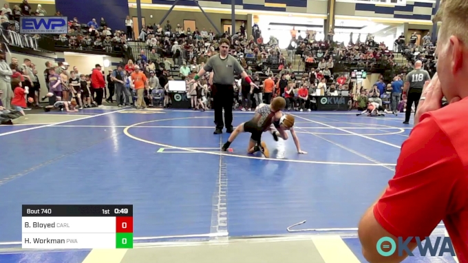49 lbs Quarterfinal - Beau Bloyed, Carl Albert Little League vs Holden ...