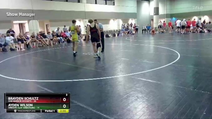 170 lbs Round 3 (16 Team) - Brayden Schultz, Oak Harbor Rockets vs ...